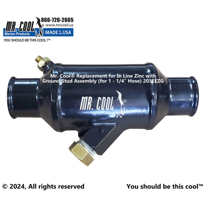 In Line Zinc For Added Protection With Ground Stud Assembly (for 1 - 1 ...