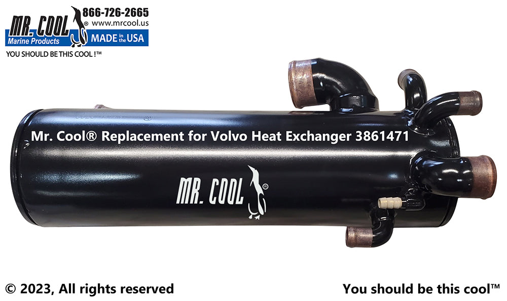 Volvo Penta Small Block Heat Exchanger 3861471 Replacement — Marine ...