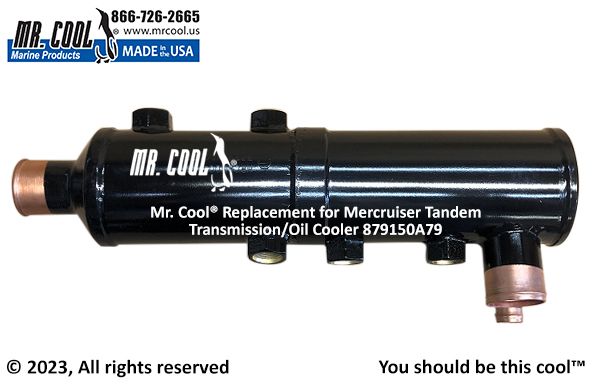 Mercruiser 879150A79 Zeus 3000 Vertical Transmission Oil Cooler Replac ...