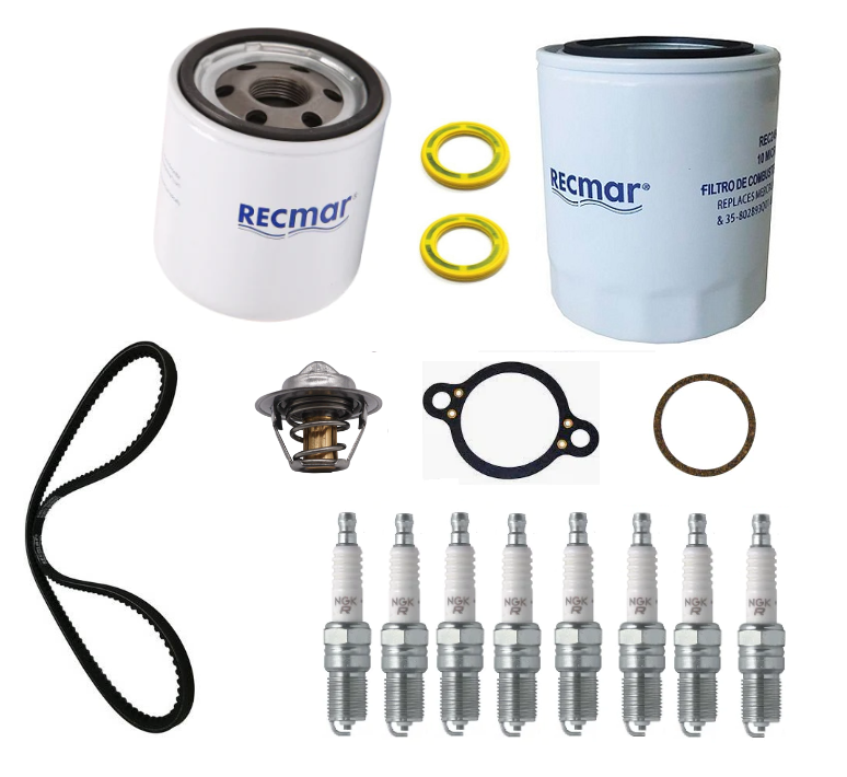 Mercruiser V8 MPI ALPHA - 300 Hour Service Kit 8M0147068 Replacement ...